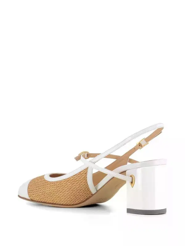Jennifer Chamandi Mattia Woven Strap Pumps