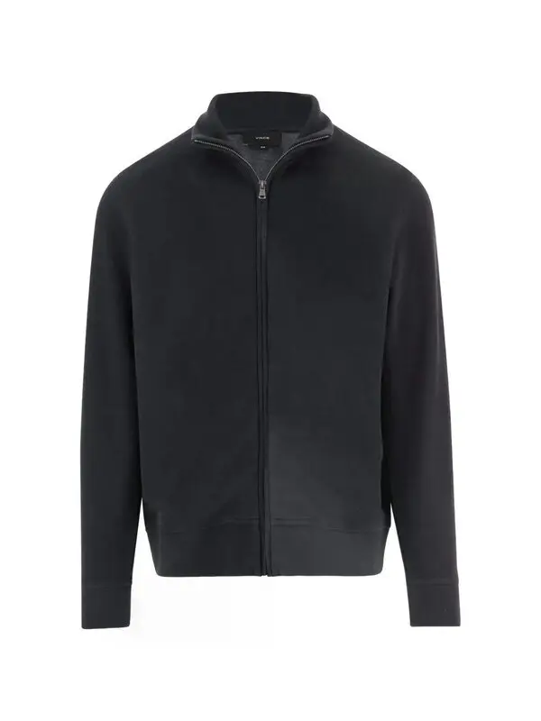 Vince Crew-neck Zip-up Cardigan