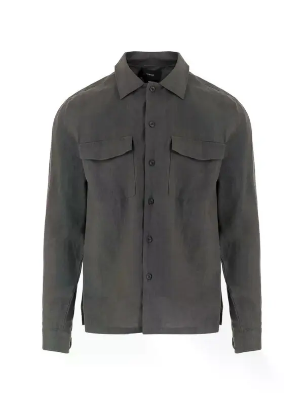 Vince Linen Pocket Shirt