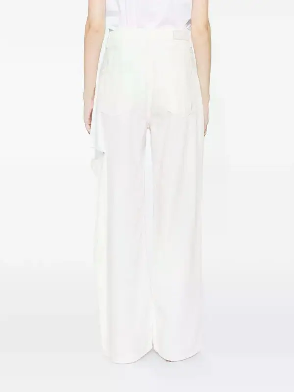 ICON DENIM LOS ANGELES Poppy Distressed Wide Leg Jeans