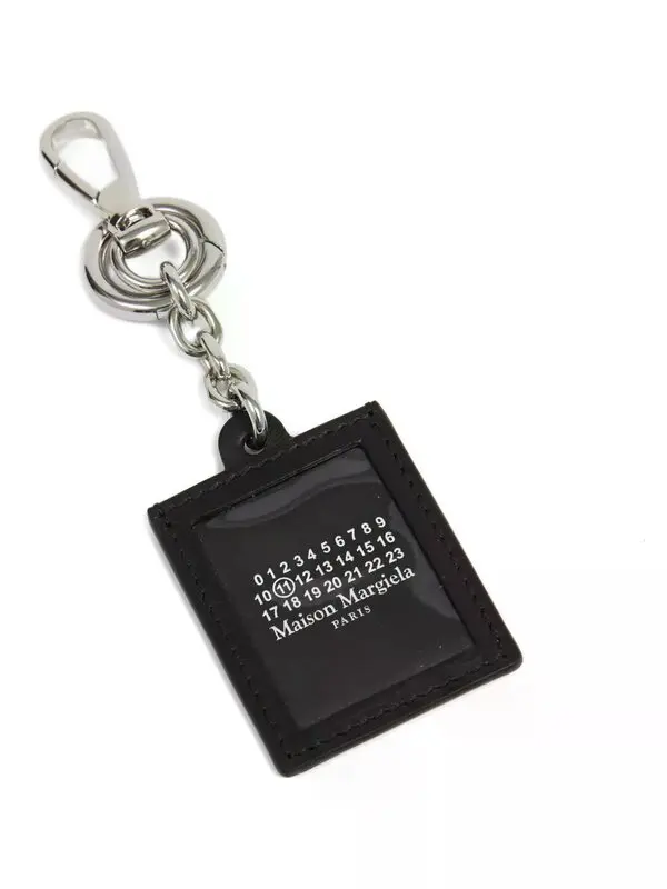 MAISON MARGIELA Picture Frame Leather Keyring - Black