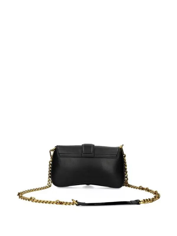 Just Cavalli Floral Print Snake-detail Shoulder Bag
