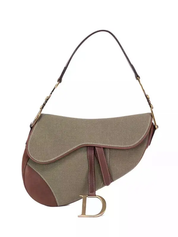 Dior Canvas Saddle Bag