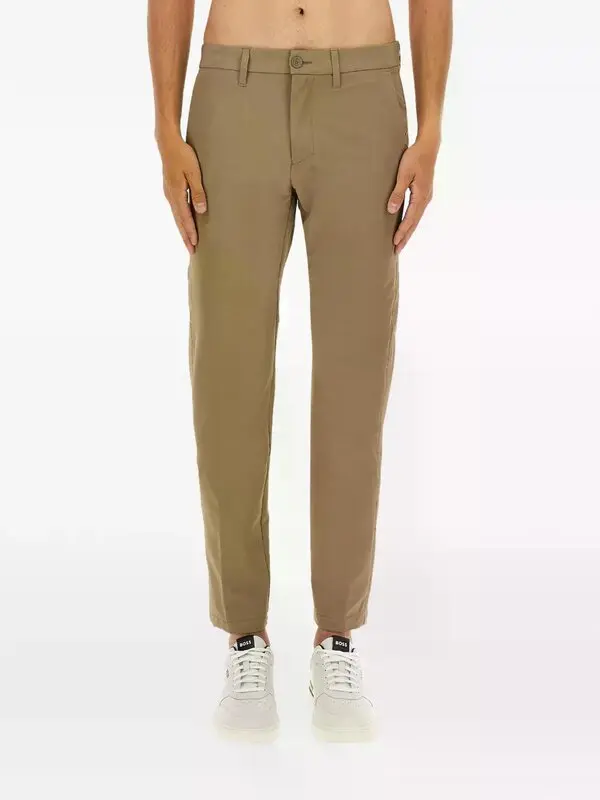 BOSS Buttoned Trousers - Brown