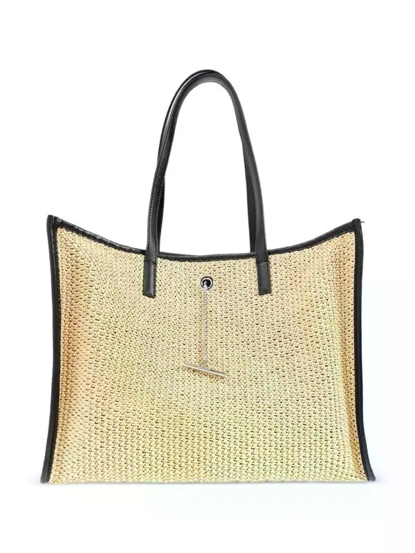 Alexander McQueen Straw Trim Bag - Neutrals