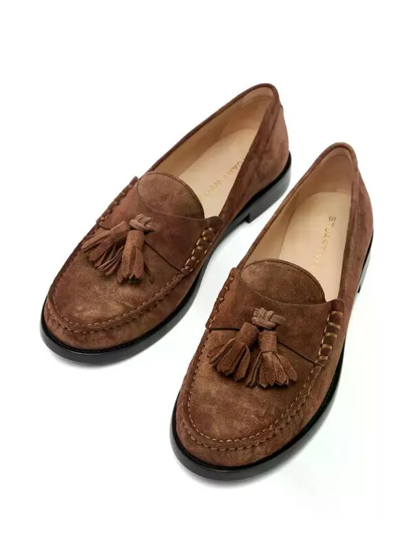 STUART WEITZMAN Lottie Tassel Loafers - Brown