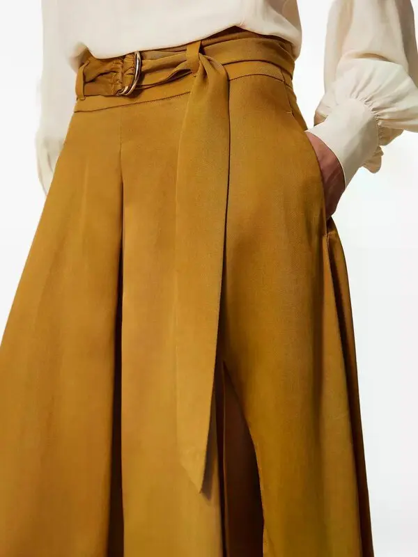 TWINSET Belted Midi Skirt