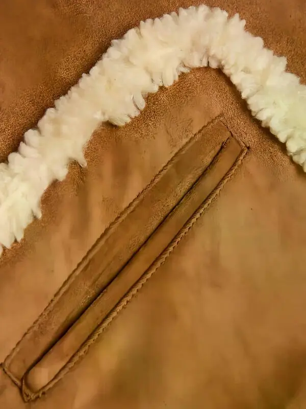 MOTHER Shearling Trim Jacket