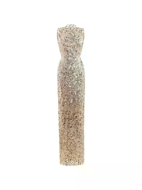 SAIID KOBEISY Sequin-embroidered Maxi Dress