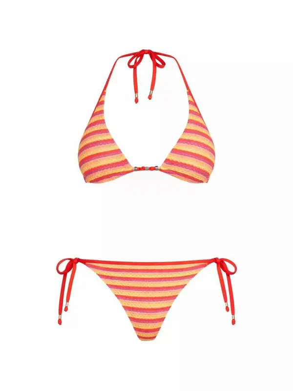 Seafolly Striped Longline Bikini - Yellow