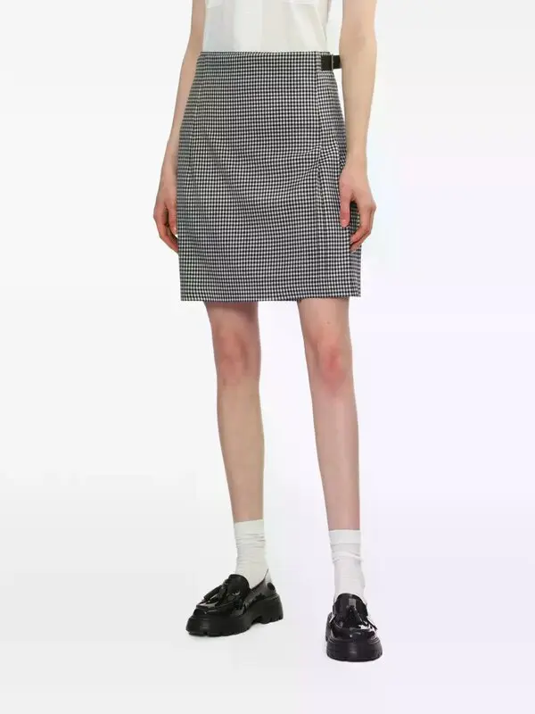 Comme Des Garçons Check-pattern Mini Skirt