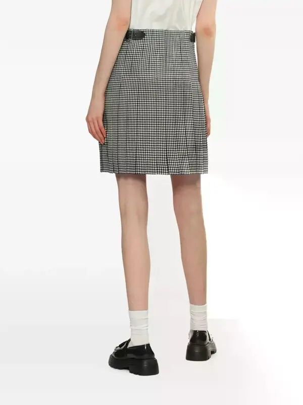 Comme Des Garçons Check-pattern Mini Skirt