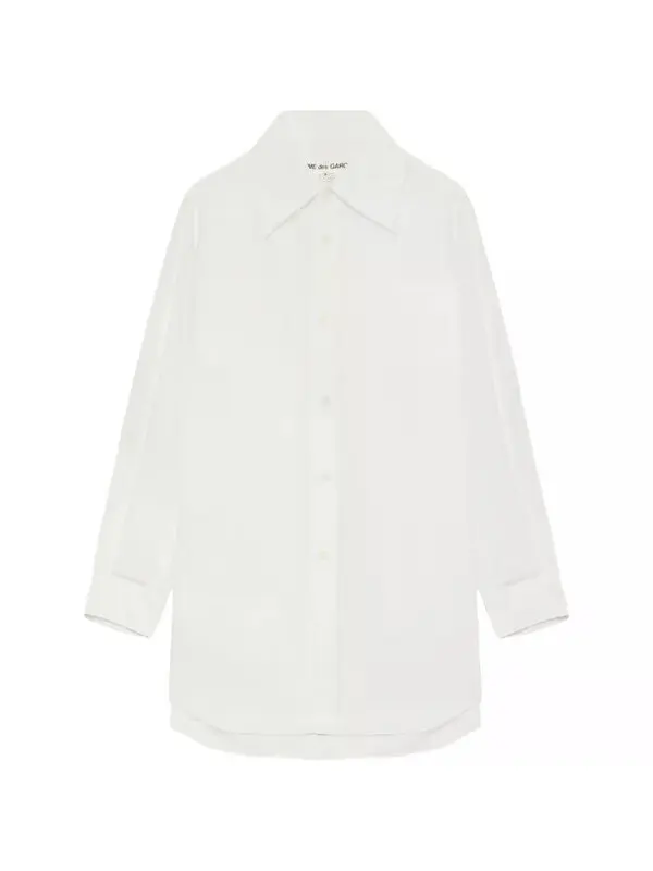 Comme Des Garçons Chest-pocket Collared Mini Dress