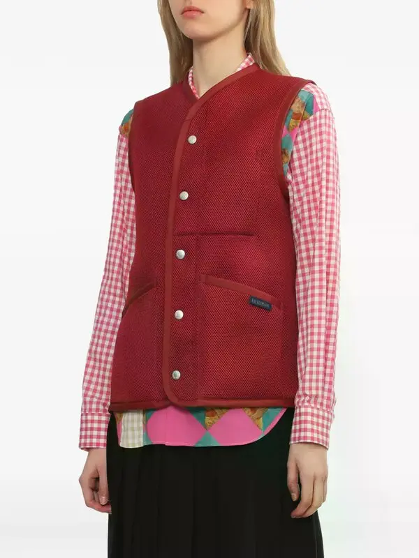 Comme Des Garçons Patch-pocket Buttoned Vest