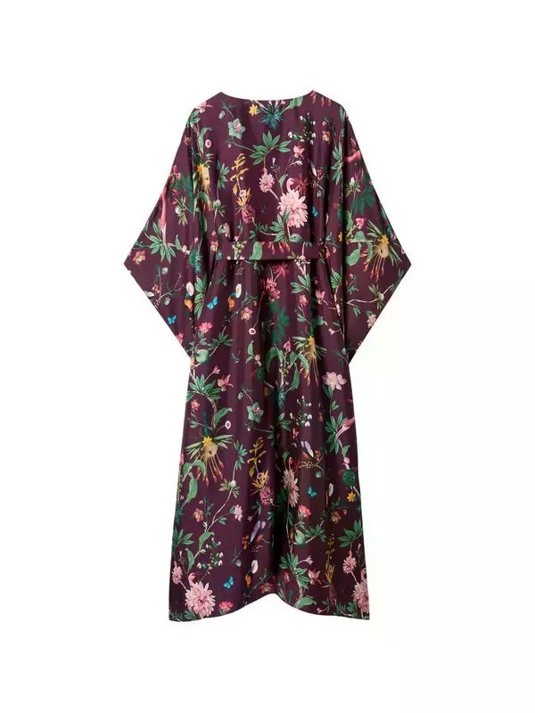 La DoubleJ Square Floral Maxi Dress