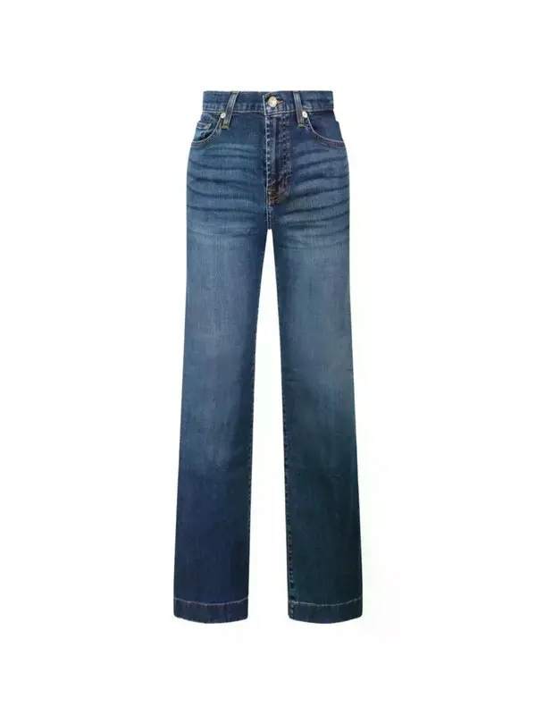 SEVEN Whiskering-effect Five-pockets Jeans - Blue