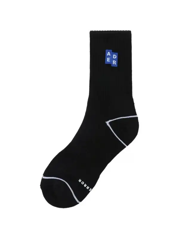 ADER ERROR Logo Detail Socks - Black