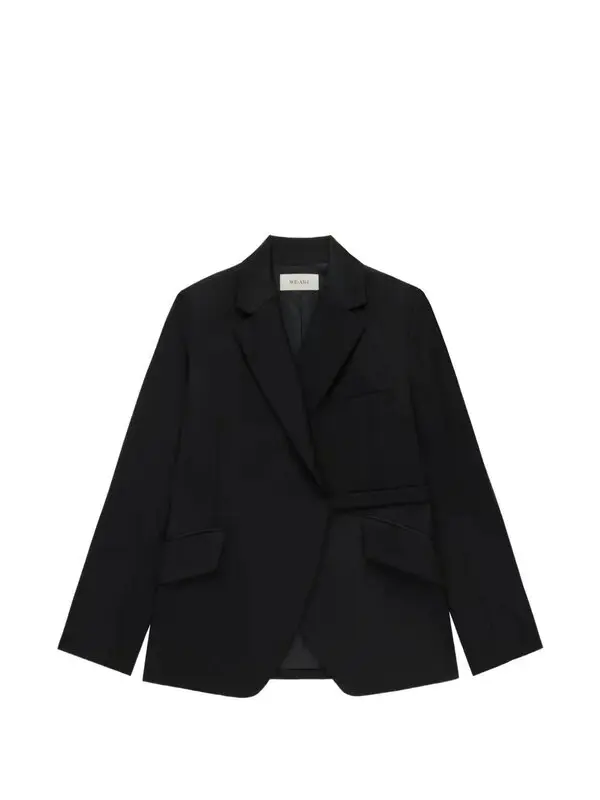 WE-AR4 Smocking Notched-lapels Blazer