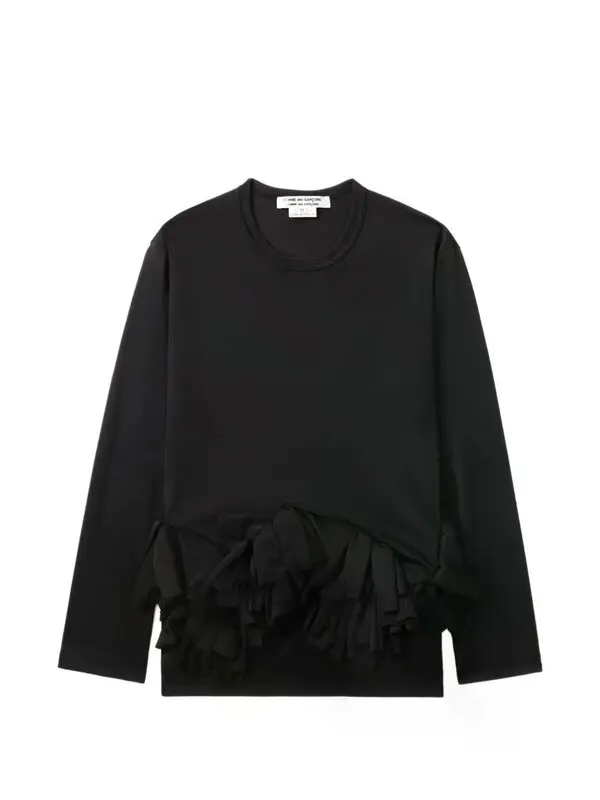 Comme Des Garçons Ruffled Top - Black