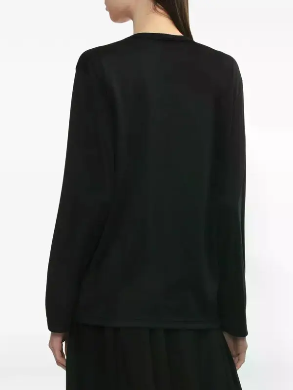 Comme Des Garçons Ruffled Top - Black