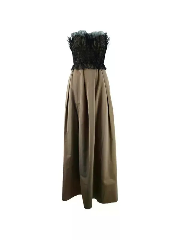 Max Mara Tulle-overlay Dress