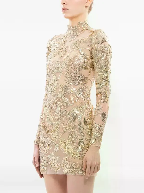SAIID KOBEISY Sequin-embellished Mini Dress
