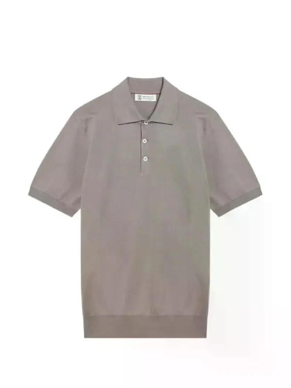 Brunello Cucinelli Short-sleeve Polo Shirt - Brown