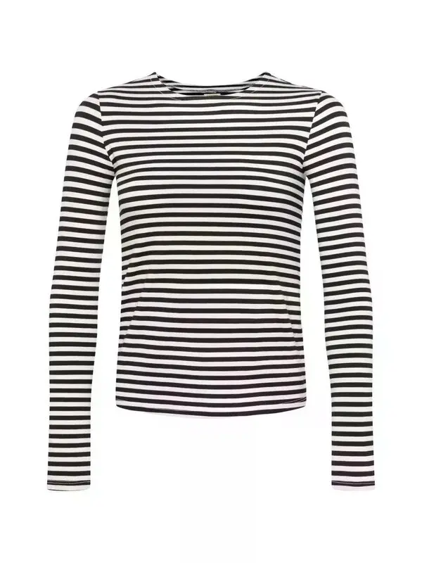 L'Agence Tess Striped Long-sleeve Top