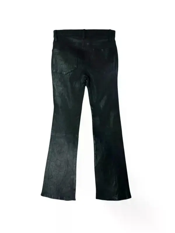 FRAME Flared Leather Trousers