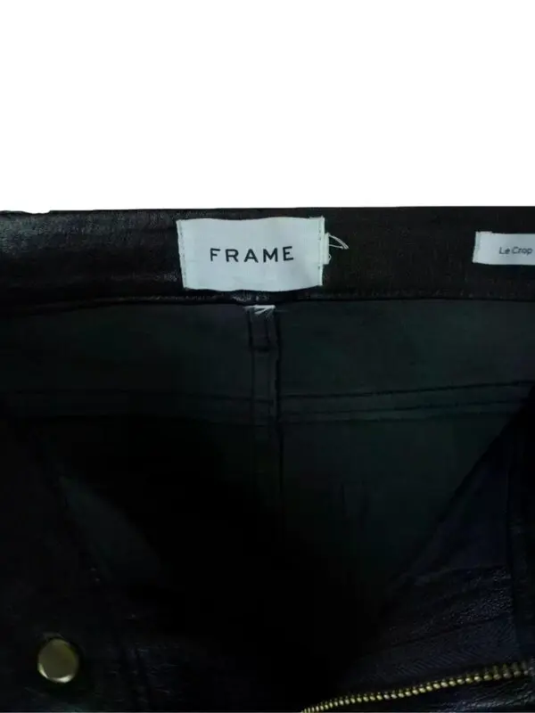 FRAME Flared Leather Trousers
