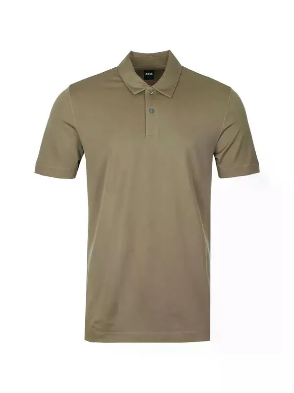 BOSS Buttoned Collar Polo Shirt - Green