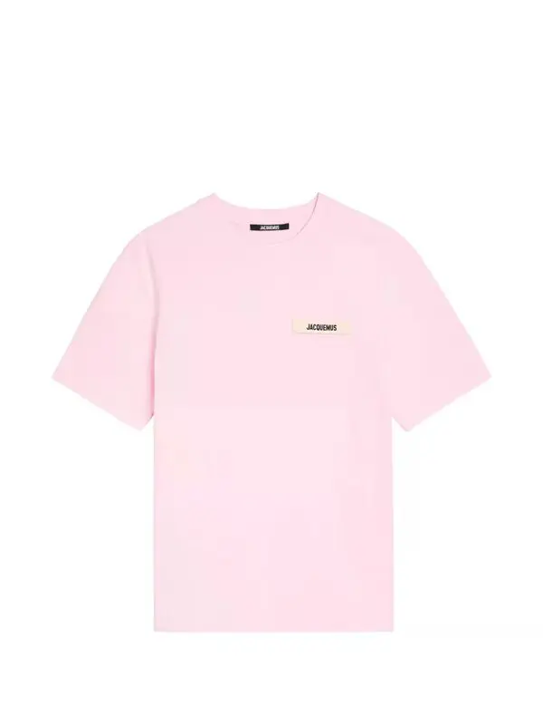 Jacquemus Gros Grain Round-neck T-shirt - Pink