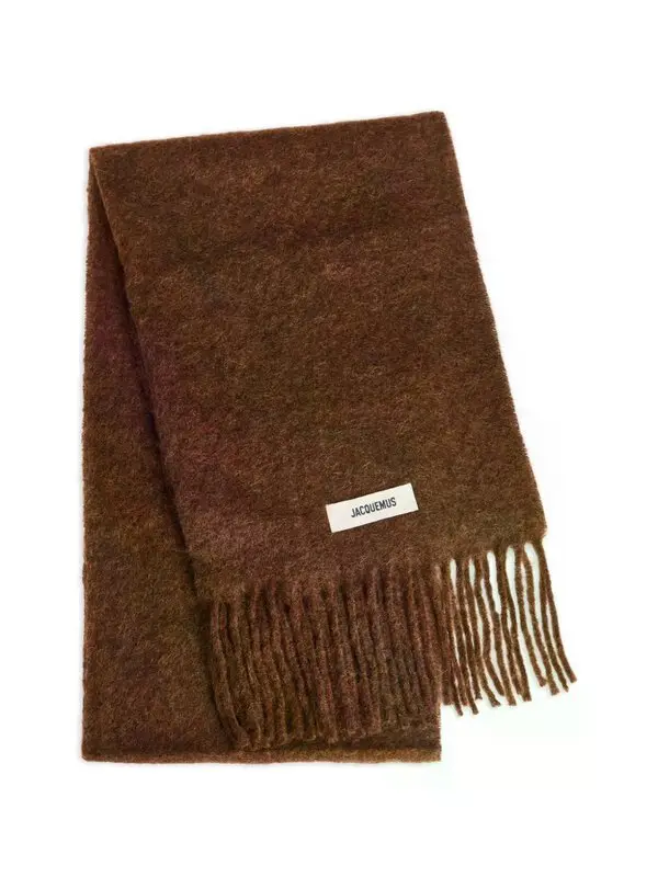 Jacquemus Carro Wool-blend Scarf - Brown
