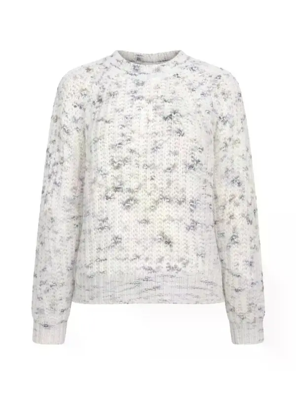 BOSS Textured Jumper - White