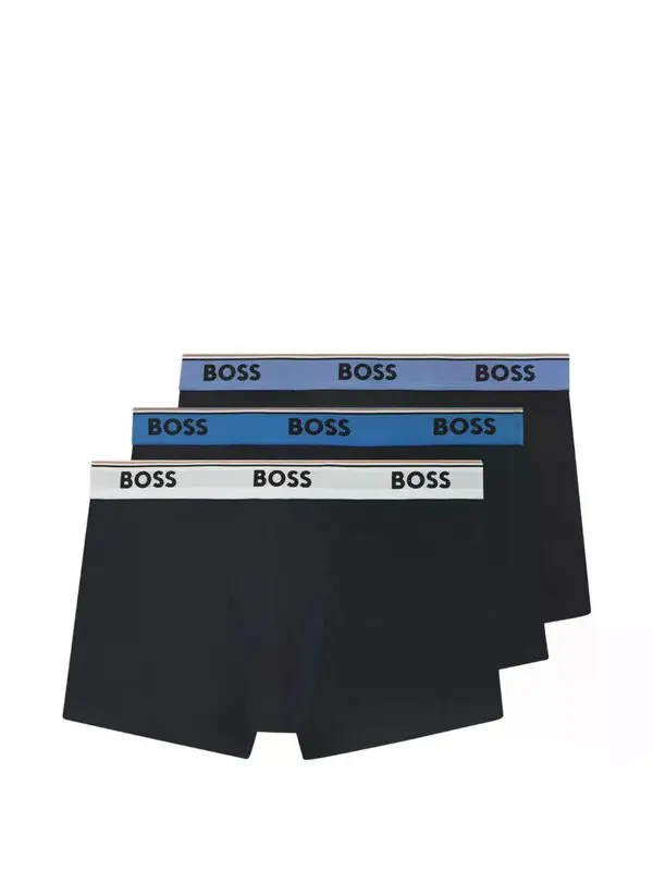 BOSS Logo-detail Boxers - Blue