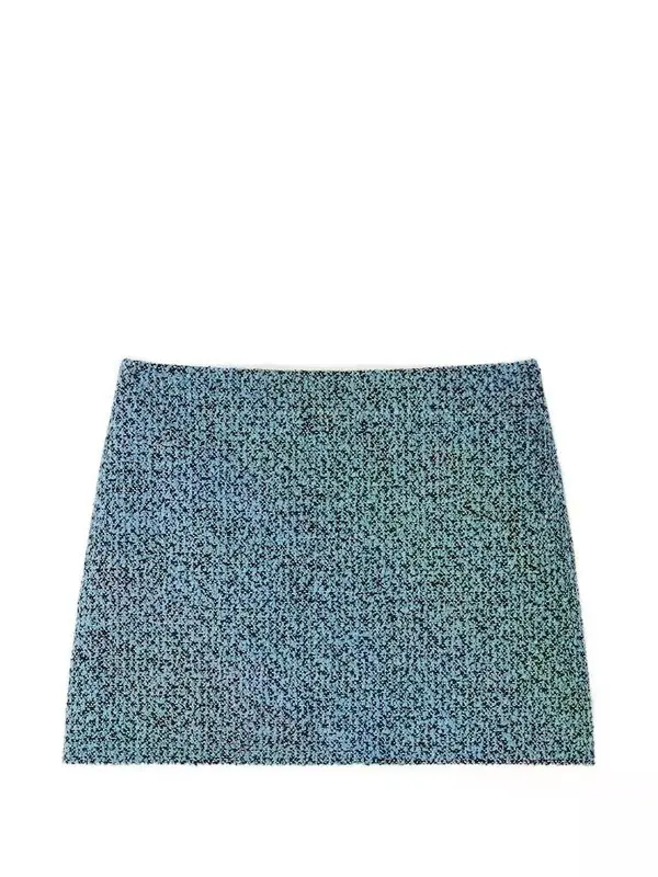 Gucci Tweed Mini Skirt - Blue