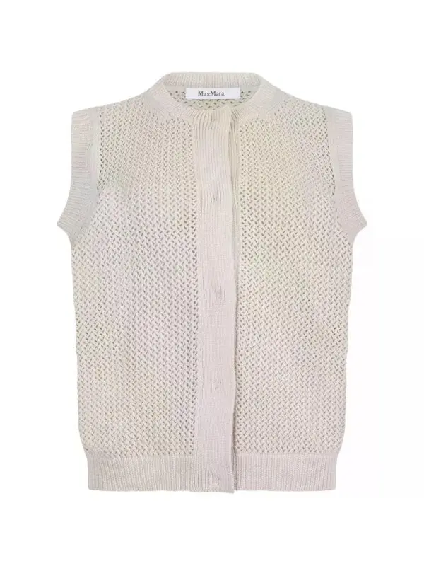 Max Mara Nome Open Knit Vest