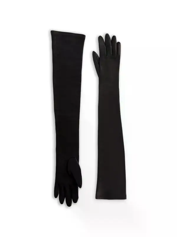 Ermanno Scervino Long Gloves - Black