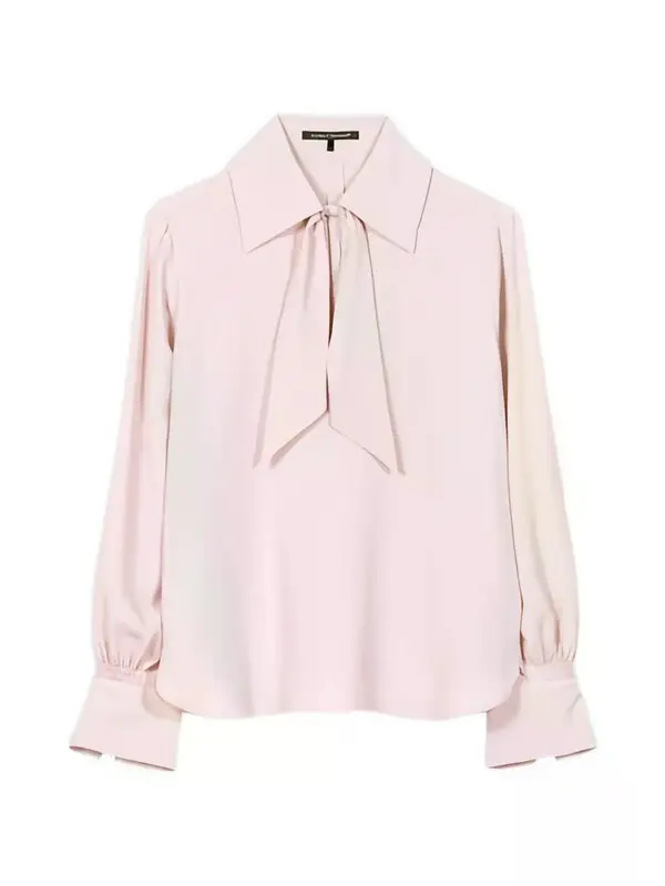 LUISA CERANO Tie-neck Blouse - Pink