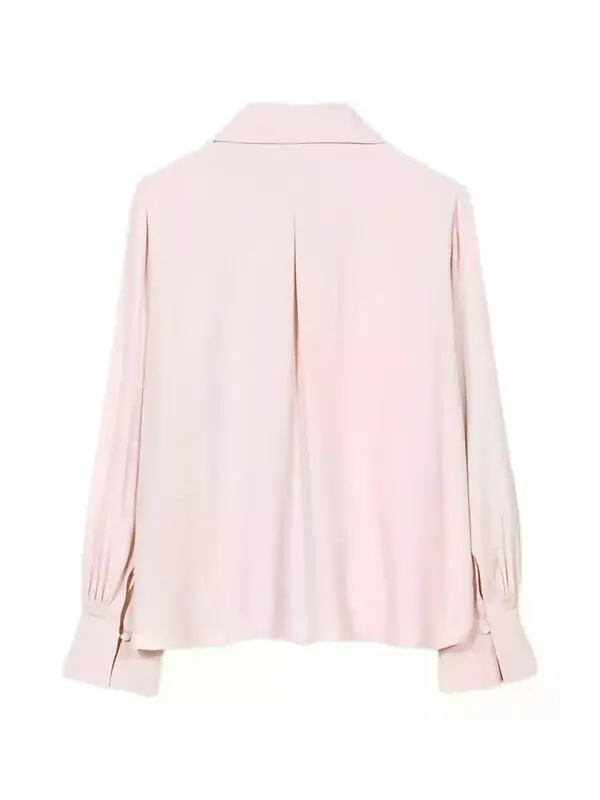 LUISA CERANO Tie-neck Blouse - Pink