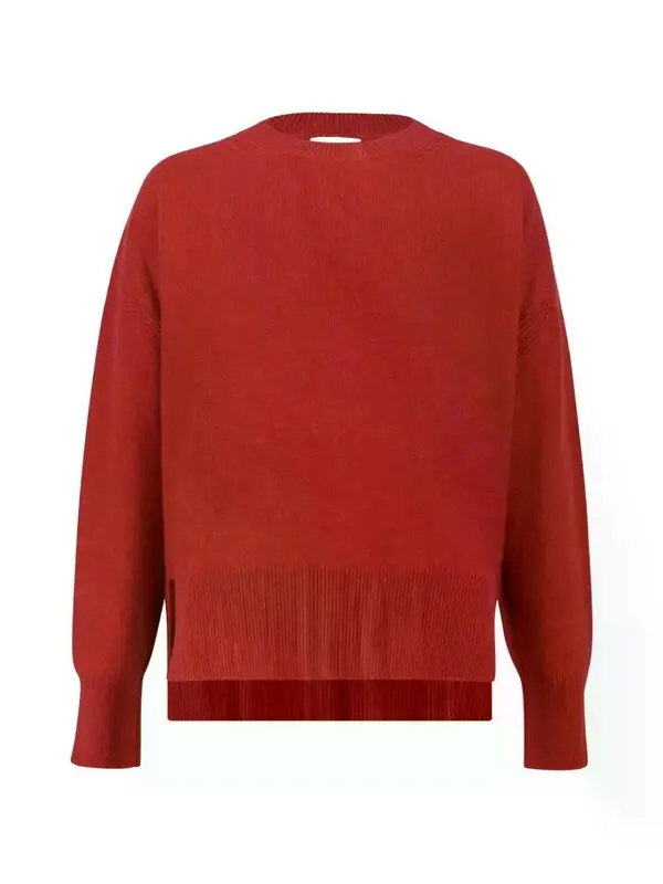 BARRIE Side Slit Knitwear - Red