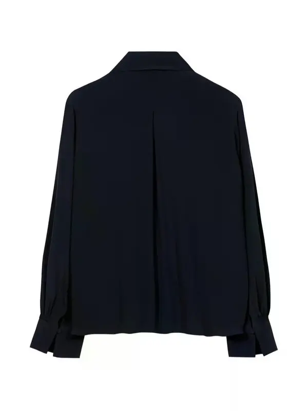 LUISA CERANO Tie-neck Blouse - Blue