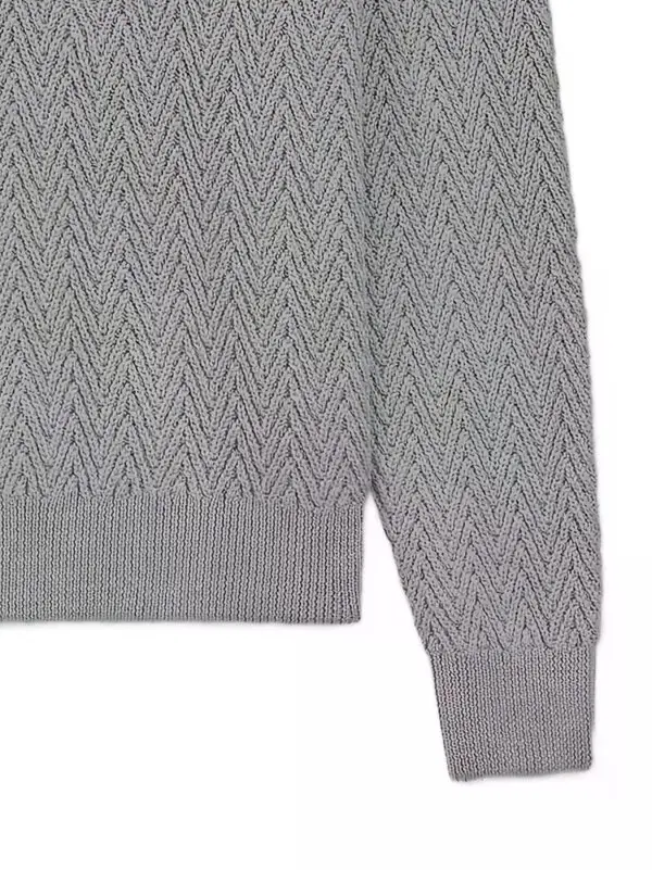 BOSS Textured Sweater - Grey