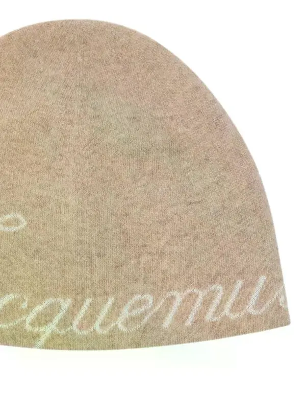 Jacquemus Logo-intarsia Beanie
