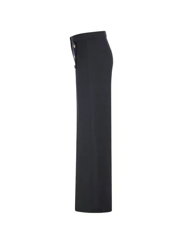 Seductive Button Detailed Wide Leg Trousers