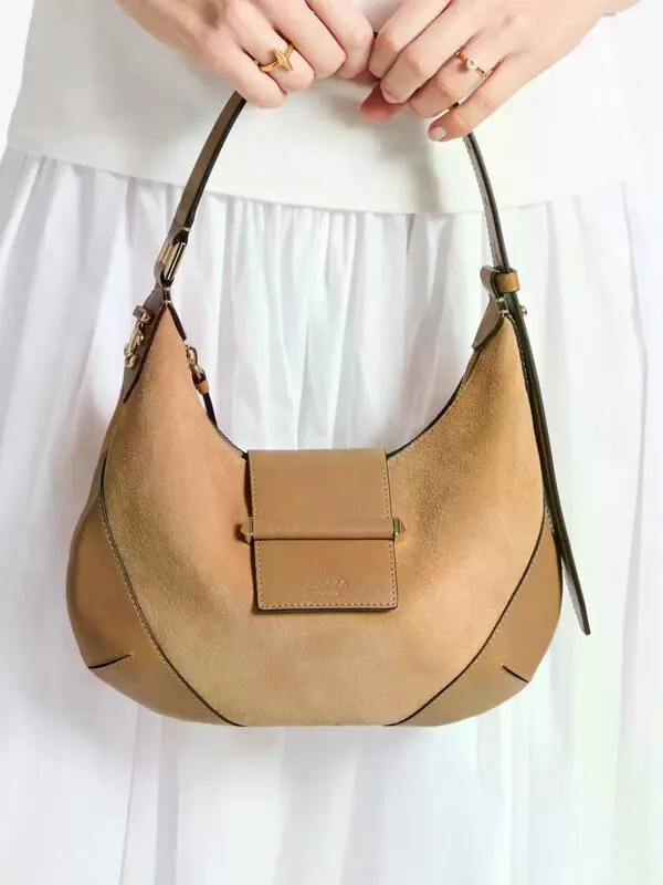JIMMY CHOO Leather Hobo Shoulder Bag