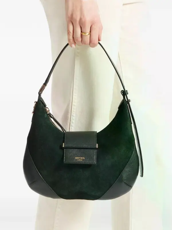 JIMMY CHOO Small Flap Shoulder Bag - Green