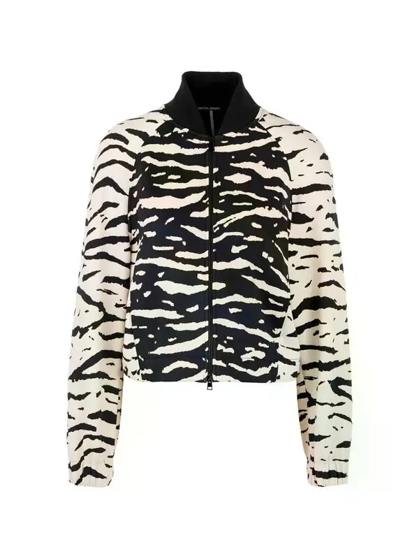 MARCCAIN Zebra-print Zip Jacket