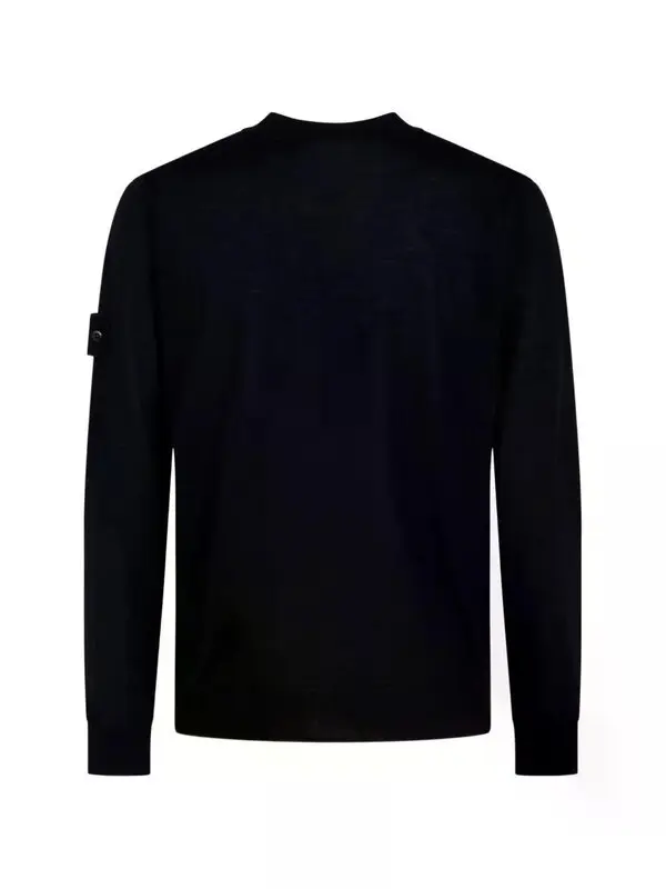 Stone Island Logo-patch Crew-neck Sweater