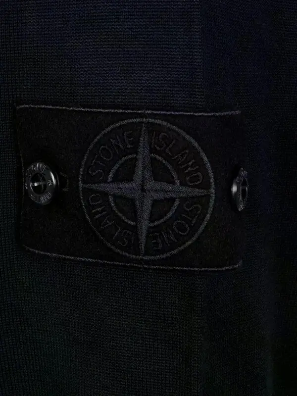 Stone Island Logo-patch Crew-neck Sweater